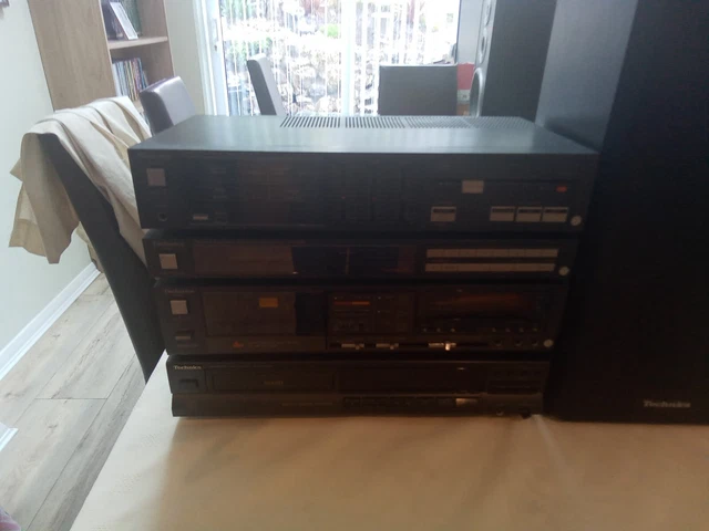 TECHNICS HIFI SYSTEM Turntable Disc Cassette Amplifier Stereo Tuner £ ...