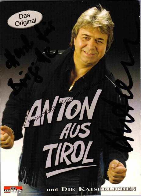 ORIGINAL AUTOGRAMM HARRY Anton Schagerl aka Anton aus Tirol ...