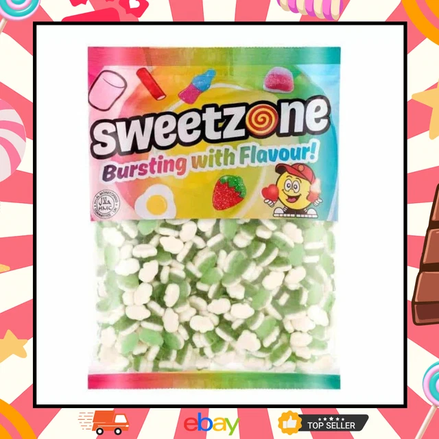 SWEETZONE MINI FROGS 1kg 🐸 Fruity Jelly Foam Sweets – Free UK Delivery ...