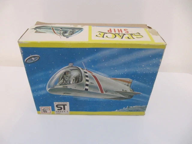 VINTAGE JAPANESE Asahi Toy Co. Spaceship toy BOX. Empty Box only. £15. ...