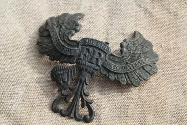 WW1 ORIGINAL German Pickelhaube Prussian Eagle Front Plate Badge ...