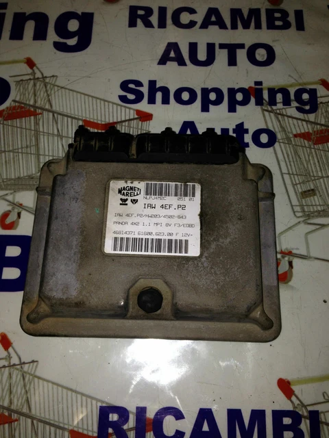 ECU MOTEUR ENGINE ECU Fiat Panda 4x2 1.1 Mpi 8V Code : Iaw 4EF.P2 EUR ...