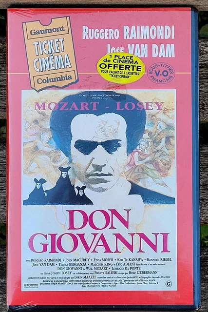 VHS DON GIOVANNI de Joseph Losey avec Ruggero RAIMONDI-Mozart-VO sous ...