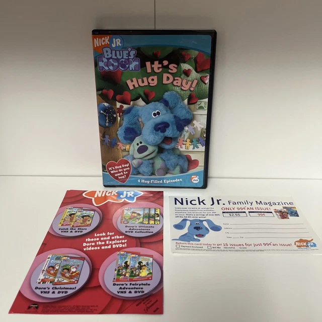 BLUE’S ROOM IT’S Hug Day DVD+Insert Papers Good Condition DVD Blues ...