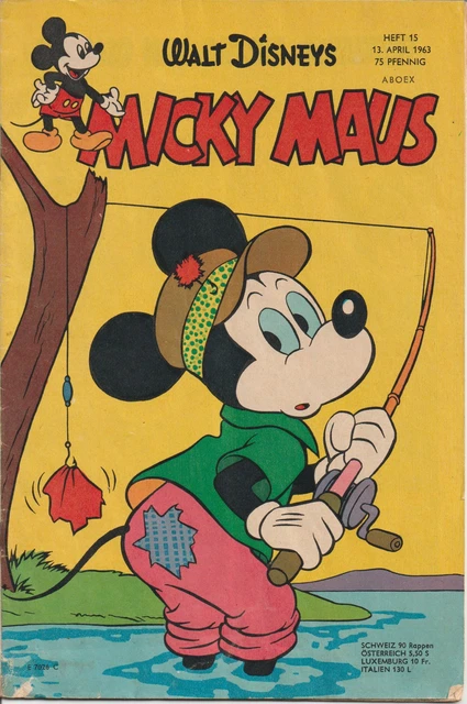 MICKY MAUS HEFT 15 - 13.04.1963 Walt Disney Original Ehapa Verlag EUR 5 ...