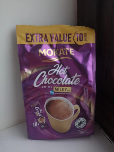 PACK OF MOKATE Hot Chocolate Sachets, 10 in pack, 180g £2.72 - PicClick UK