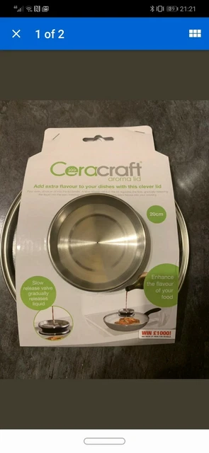 JML CERACRAFT AROMA Lid for Pots & Pans 20cm RRP £9.99 £5.50 - PicClick UK