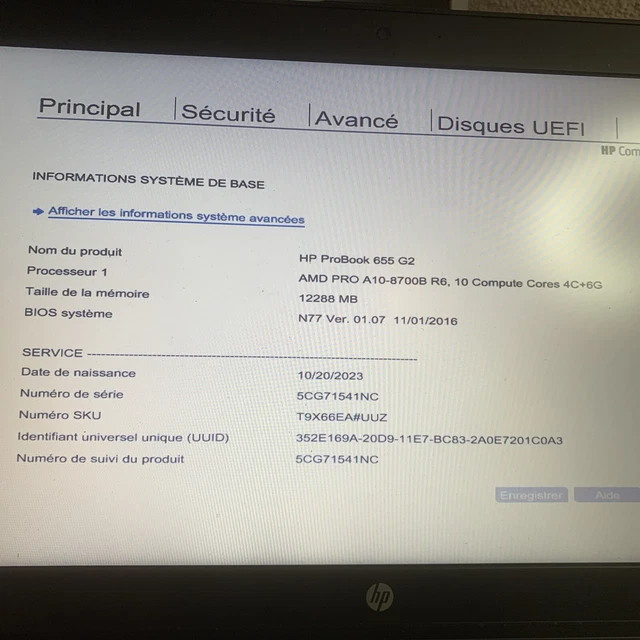 PC PORTABLE HP ProBook 655 G2 AMD Pro A10-8700B R6, 10 Compute Cores 4C ...