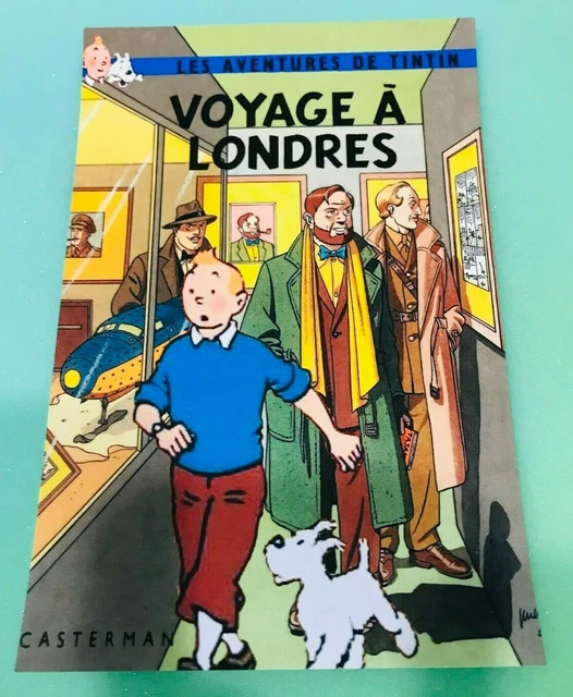 CARTE POSTALE 15X10 Tintin Hommage A Herge Parodique Pastiche Blake Et ...