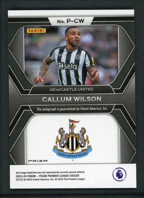 2023-24 CALLUM WILSON Auto Panini Prizm Premier League Penmanship ...