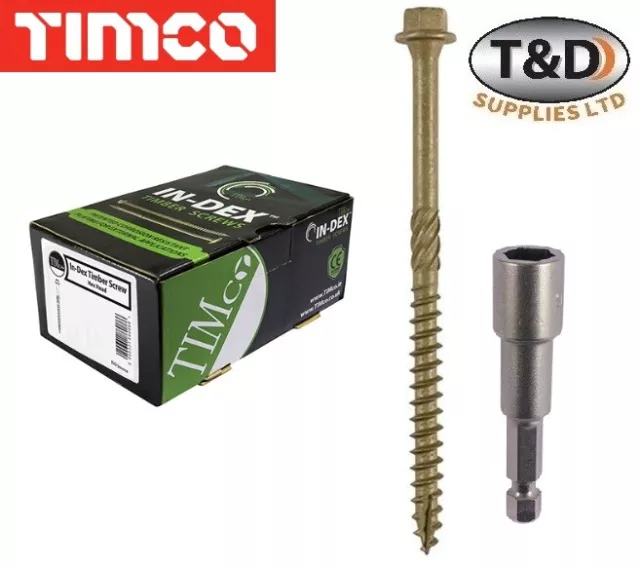 HEX HEAD LANDSCAPE Screws Sleeper Decking Fixing,Timberfix,Index Screws ...