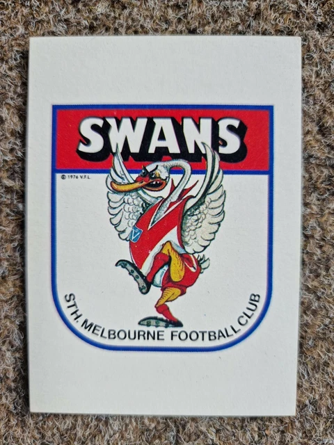SCANLENS VFL 1981 Footy Card South Melbourne Checklist Logo Pen ...