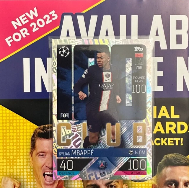 KYLIAN MBAPPE 100 Hundred Club - Match Attax 2022 / 2023 22 / 23 £4.49 ...