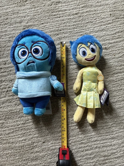 DISNEY INSIDE OUT 2 Movie Joy and Sadness Talking Plush Dolls 8-9" Set ...