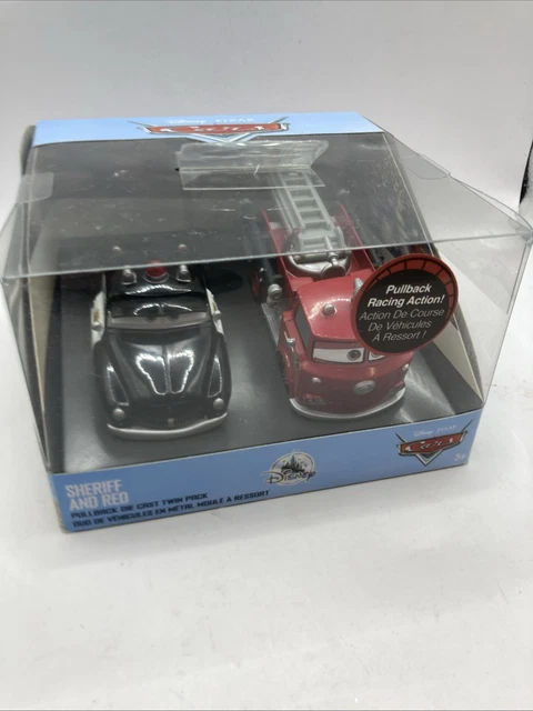 DISNEY PIXAR CARS Sheriff & Red - Pullback Twin Pack Very Rare £42.31 ...