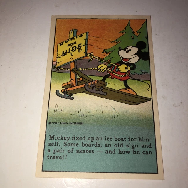 MICKEY MOUSE BREAD Card JAGER’S Bread 1930’s VERY GOOD condition. Free ...