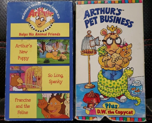 ARTHUR: HELPS HIS Animal Friends (VHS, 1998) Pet Business (VHS, 1997 ...
