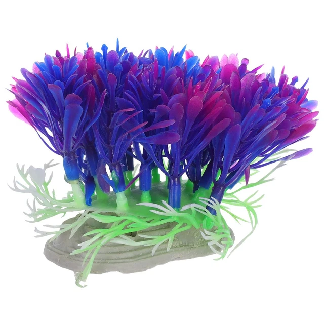 FISH TANK PLANTS Betta Accessories Aquarium Decor Artificial Plastic ...