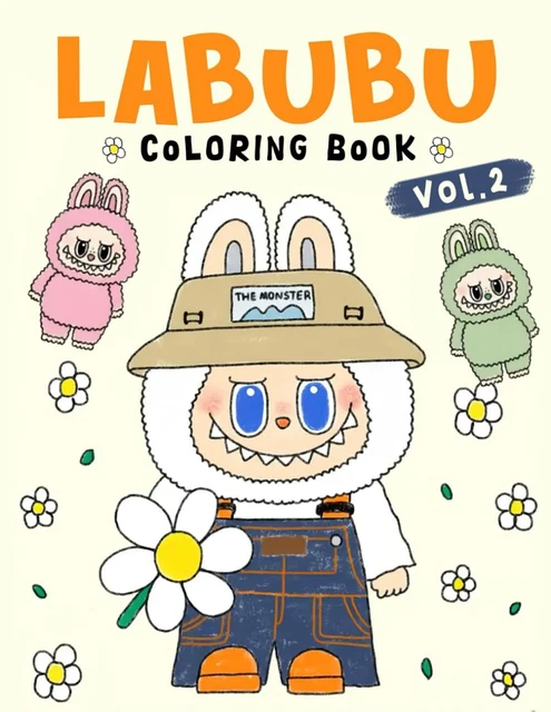 BOLD & EASY Labubu Vol.2 Coloring Book: Big, Bold, and Fun | Bring ...