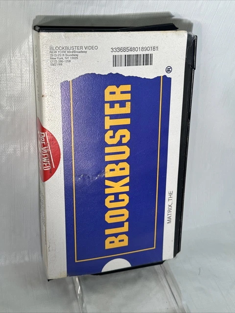 BLOCKBUSTER VIDEO THE MATRIX VHS Clamshell Rental Case Rare HTF VGC ...