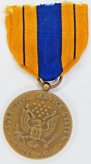 VINTAGE US SELECTIVE Service System World War II Medal £15.28 - PicClick UK