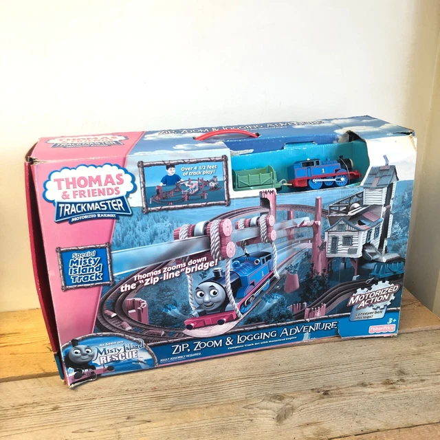 THOMAS & FRIENDS TrackMaster Zip, Zoom And Logging Adventure Complete W ...