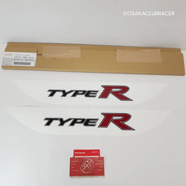 GENUINE OEM HONDA Type R Side Decal Set Of 2 FD2 FK8 FL5 Civic NEW ...