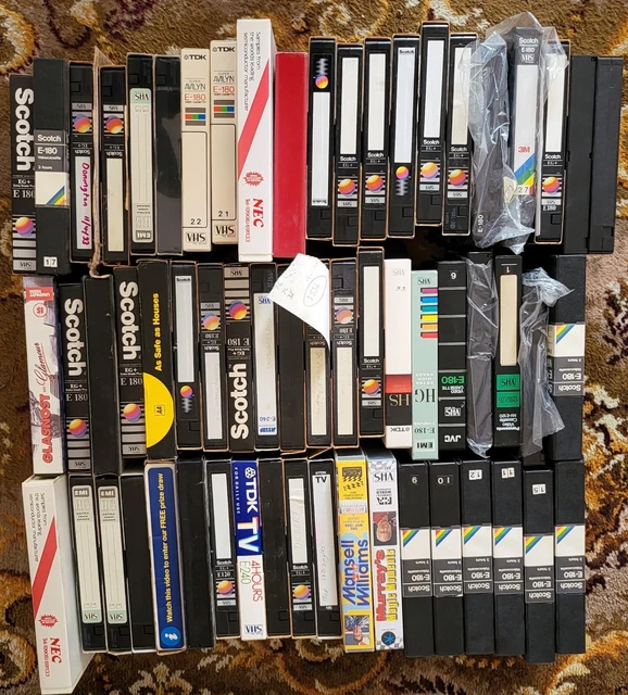 VHS TAPES SCOTCH, JVC, TDK £45.00 - PicClick UK