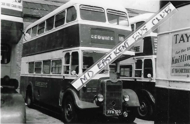 EAST KENT BUS Photograph Guy Arab Ffn 370 Ashford 6X4 £0.30 - PicClick UK