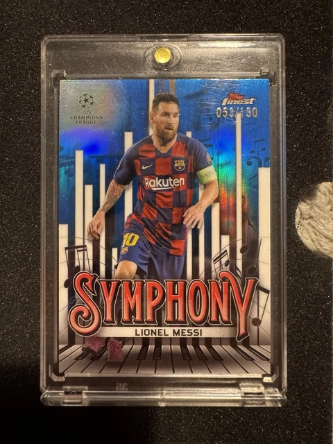 TOPPS 2024-25 FINEST UCC Symphony Lionel Messi Card 53/150 Blue ...