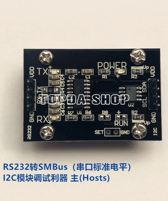 RS232 TO SMBUS, RS232 to I2C serial module, I2C expansion module (main ...