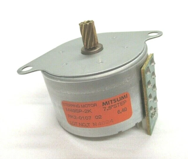 STEPPER MOTOR MITSUMI M49SP-2K RK2-0107 02, 7.5°, 6.4 Ohm, 24V £4.91 ...
