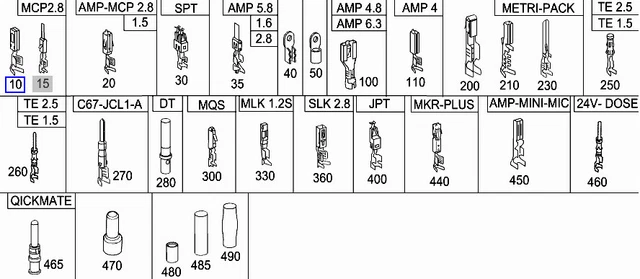 MERCEDES WIRING CONNECTOR Plug Terminal Contact Pin A0135457626 New ...