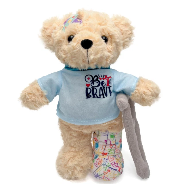 GET WELL SOON teddy bear broken leg Plush toy- get well soon gifts for ...