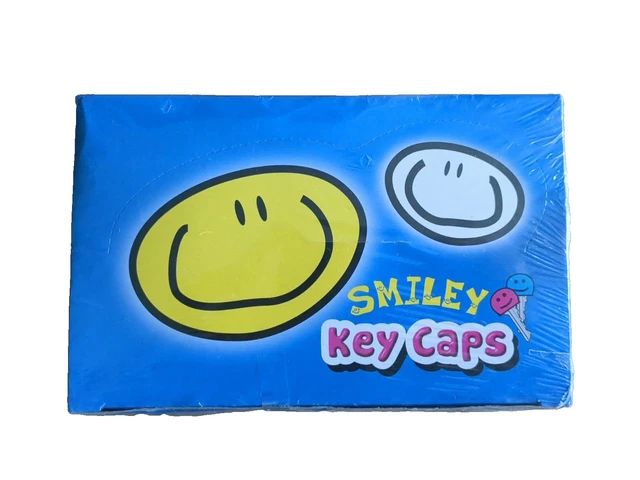 SMILEY FACE HALF Moon Key Caps 200 pieces in a display box new sealed ...