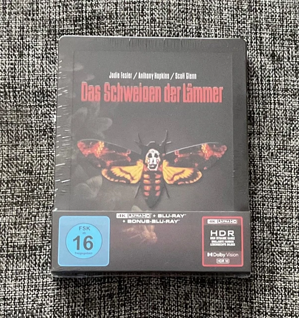 DAS SCHWEIGEN DER Lämmer [4K Ultra HD + 2 Blu-Ray] STEELBOOK NEU Folie ...
