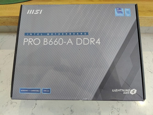 MSI PRO B660-A DDR4 LGA 1700 ATX Intel Motherboard £85.00 - PicClick UK