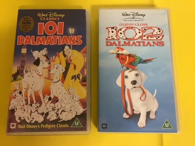 101 & 102 DALMATIANS UK - WALT DISNEY CLASSIC U VHS Plus promotional ...