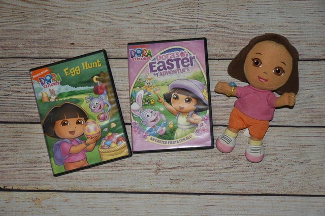 NICKELODEON DORA THE Explorer 2 Dvd Lots Stuffed Plush Easter Egg Hunt ...
