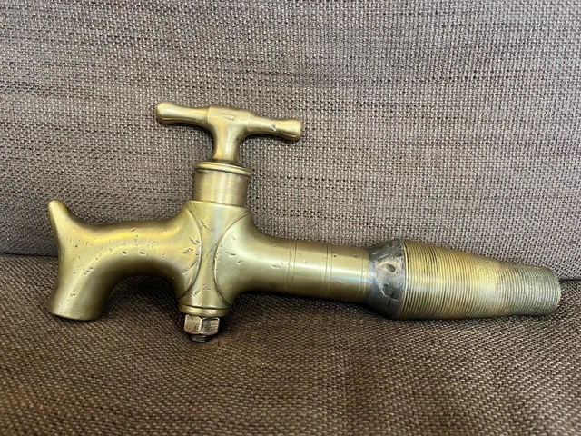 VINTAGE VERY LARGE Working Brass Barrel Tap 2.1kg 32cm £28.19 - PicClick UK