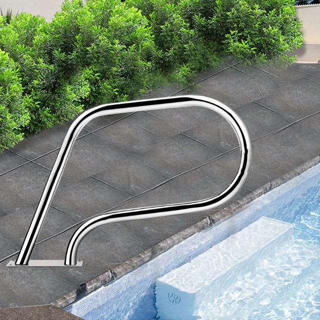 SWIMMING POOL HANDRAIL Stainless Steel Hand Rail Ladder Handrail Stair ...