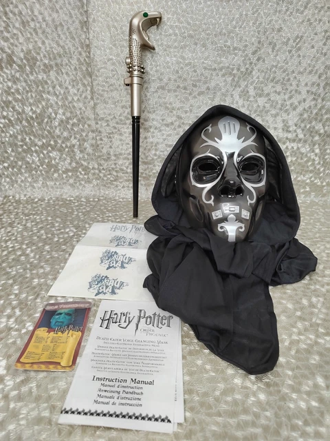 HARRY POTTER, LUCIUS Malfoy, Death Eater Mask & Wand - Electronic Voice ...
