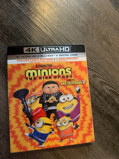 MINIONS THE RISE of gru 4k ultra hd blu-ray movie factory sealed w ...