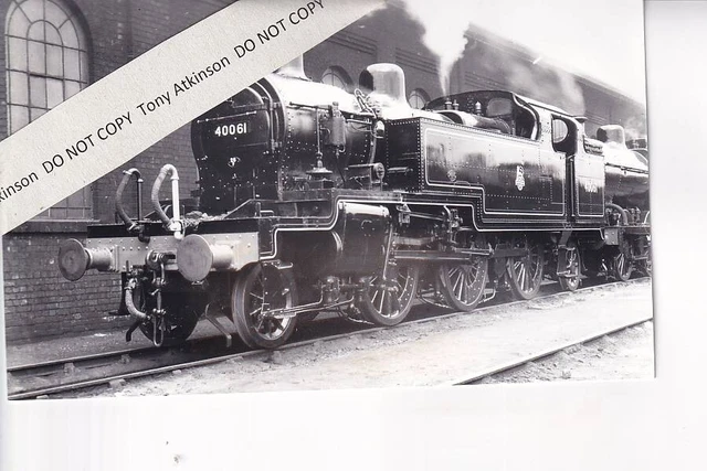 BR - EX Lms Fowler 2-6-2T No. 40061 @ Derby - 1953 - Vintage Image ...