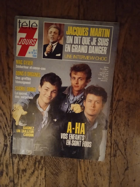 MAGAZINE TÉLÉ 7 jours de 1988 - A-Ha EUR 5,00 - PicClick FR