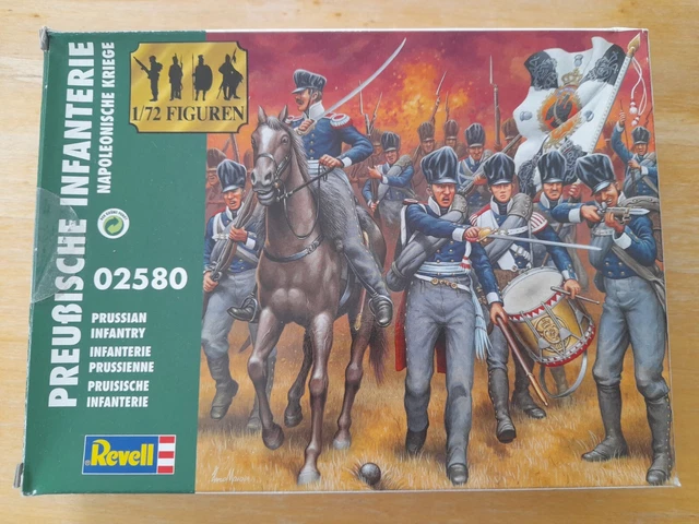 REVELL 1/72 PRUSSIAN INFANTRY Napoleonic Waterloo figures set 02580 ...