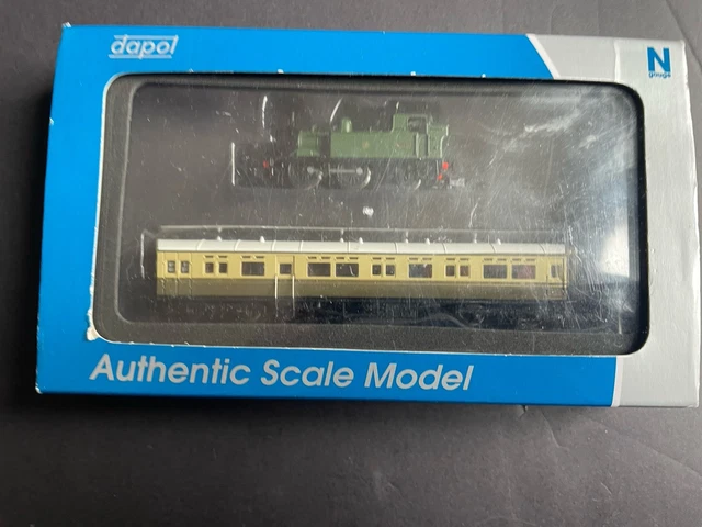 DAPOL N GAUGE 2S -006-001 GWR 14xx Class 0-4-2T Green 1410 Loco & GWR ...