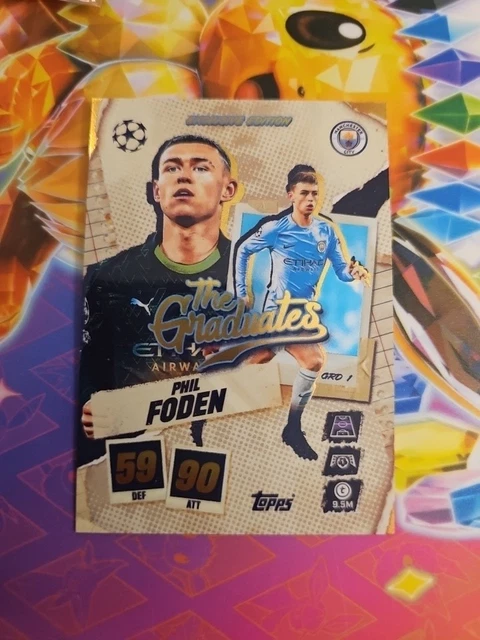 PHIL FODEN MATCH Attax 2025/26 The Graduates Exclusive Card GRD1 £1.40 ...