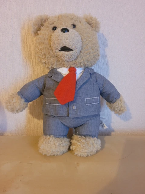 TED THE MOVIE Plush Talking Ted Wearing Suit With Red Tie 30cm Fully ...