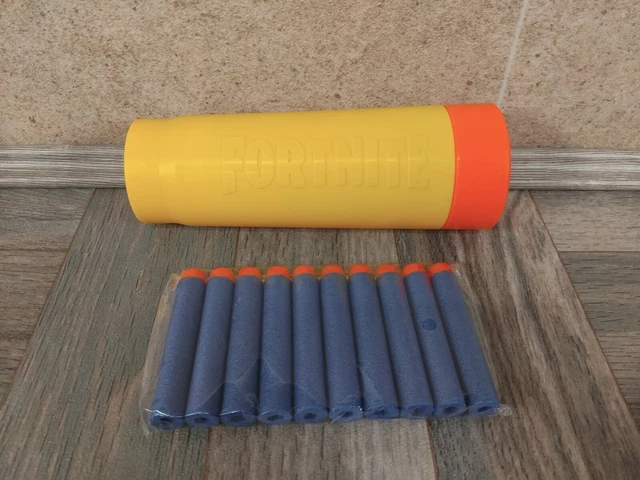 GENUINE NERF BARREL Extension Silencer Muzzle break Fortnite 18 Cm ...